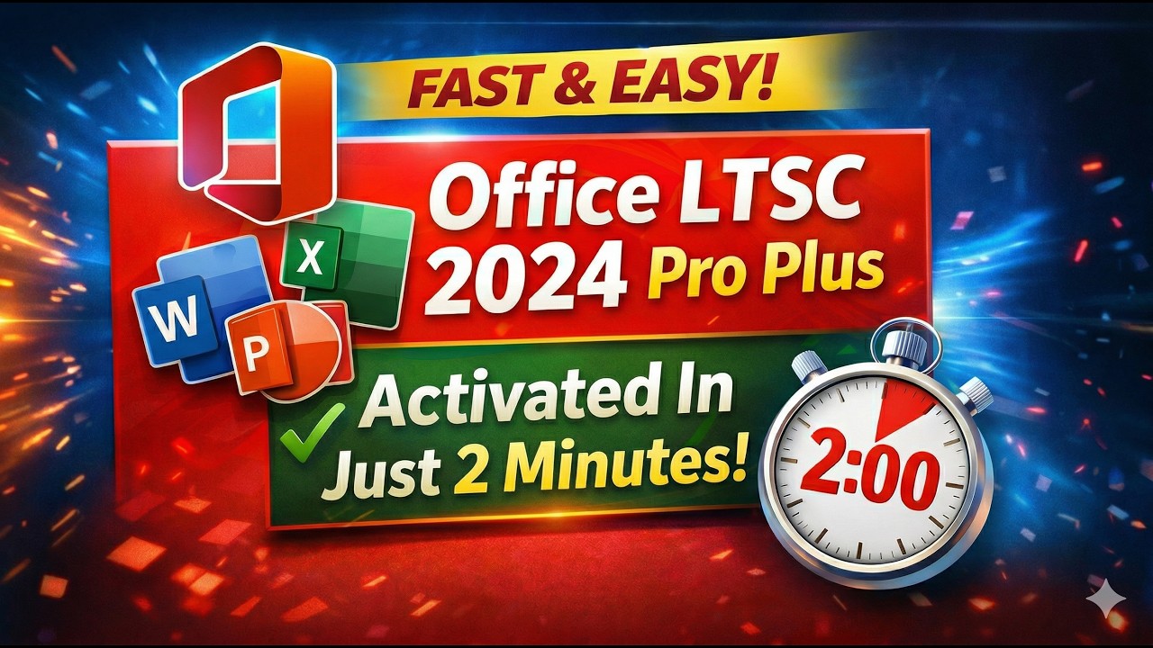 Activate Office 2024 LTSC Pro Plus in 2 Minutes