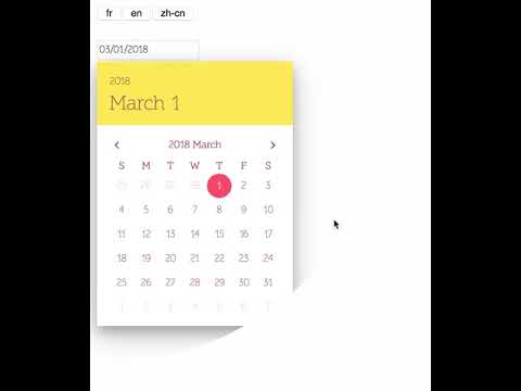 Datepicker Component in ReactJs