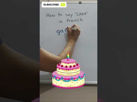 How to say CAKE in french #learn#france #viral #foryou #viralvideo