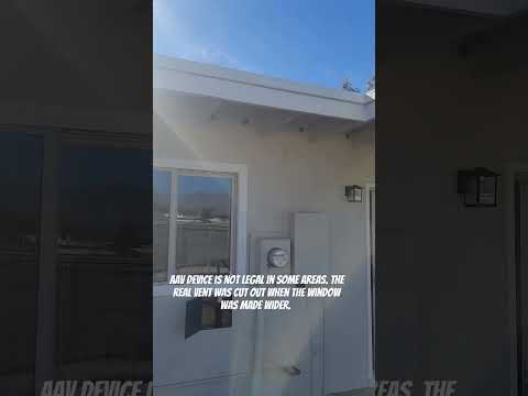 AAV is barometric, not spring-loaded. #diy #construction #shortsvideo #plumbing