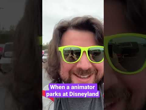 Disneyland parking lot #shorts #animator #disney #disneyland #toystory #buzz #2d #animation