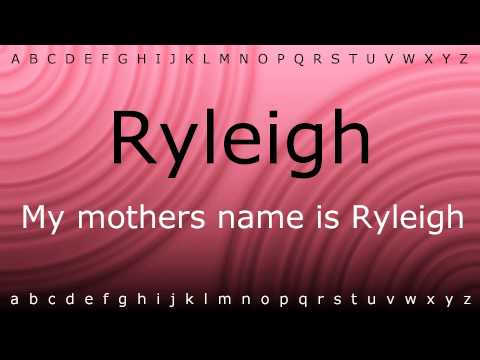 Here I will teach you how to pronounce 'Ryleigh' with Zira.mp4