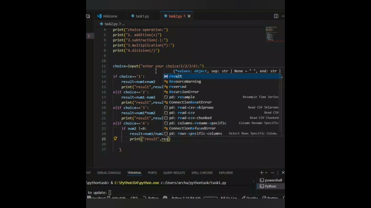 Python internship in codsoft 