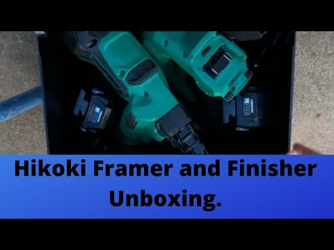 Hikoki Finisher (NT1865DA) and Framer (NR1890DBCL) Unboxing. No Vocals