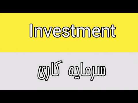 Investment Meaning In Urdu