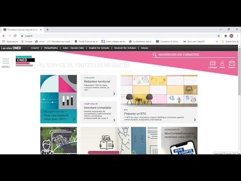 Se connecter sur votre espace inscrit sur le site internet du CNED
