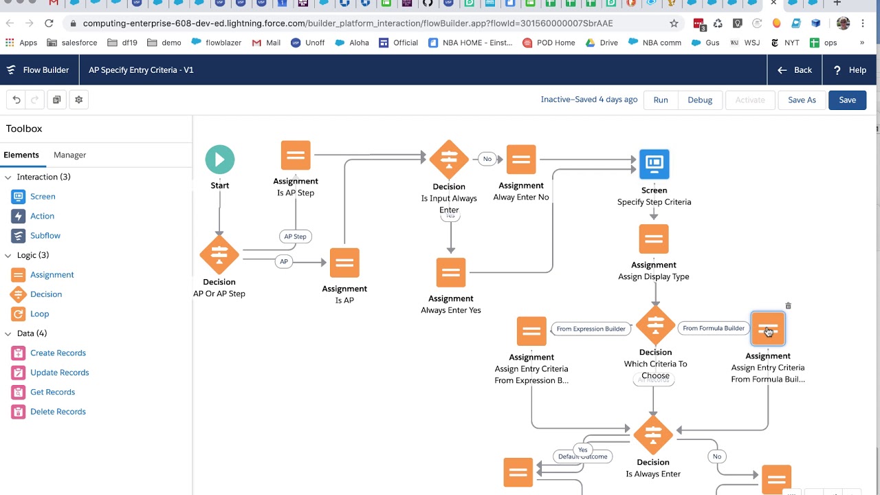 Salesforce Flow - Formula Builder, Expression Builder, and Formula Engine