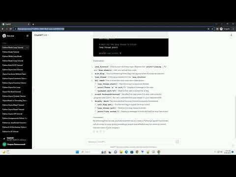 python break loop on key press