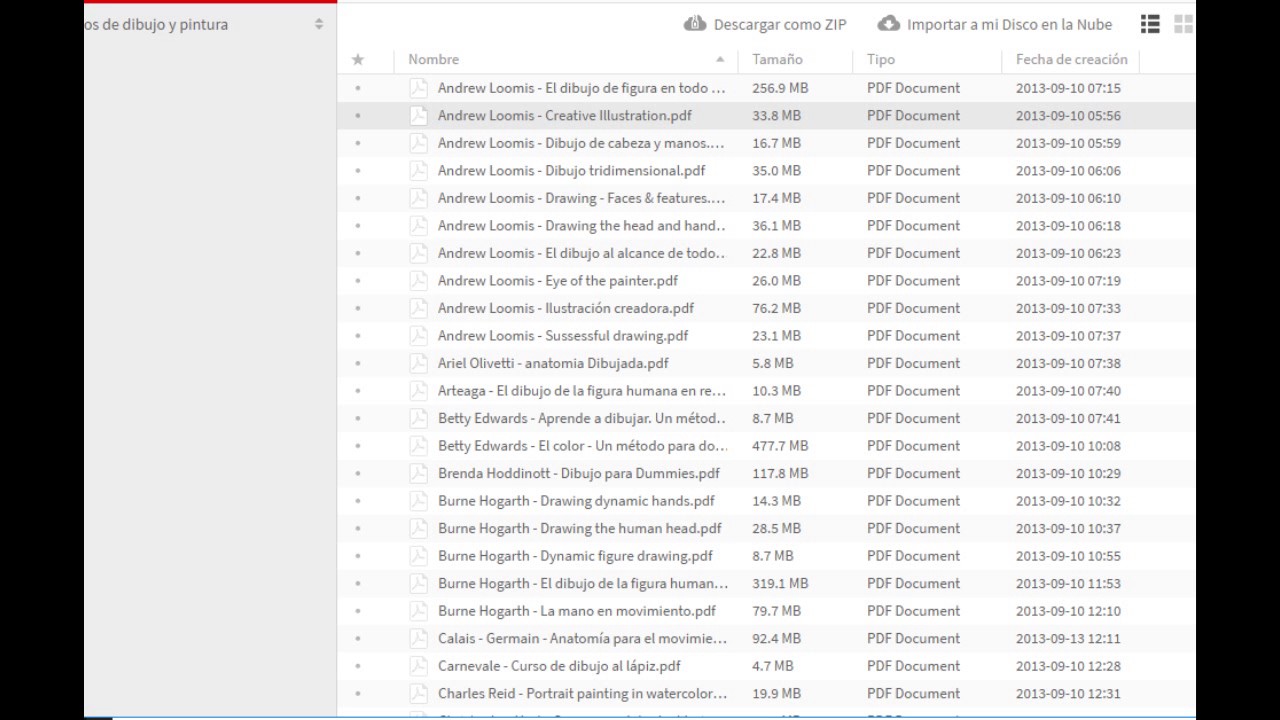 5 gigas en libros de dibujo