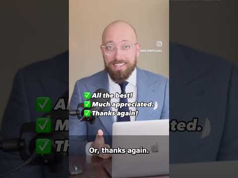 Stop Ending Emails Like This 😬 | Better Sign-Offs for Business English