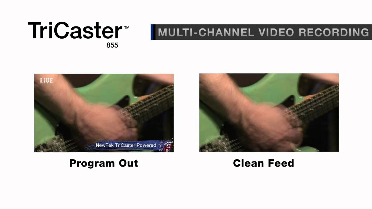 TriCaster 855 - Output & Recording