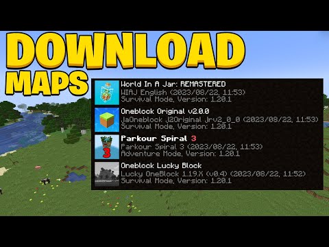How to download worlds in Minecraft 1.21