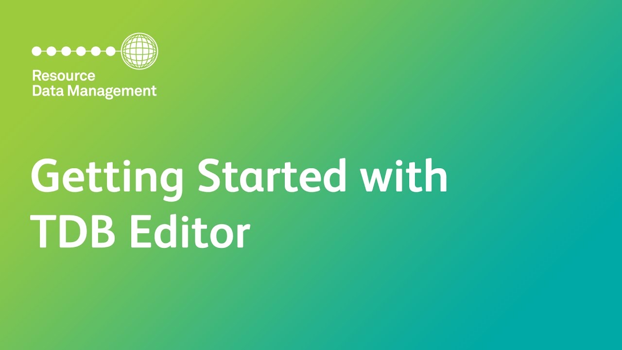 The Data Builder TDB | Getting Started