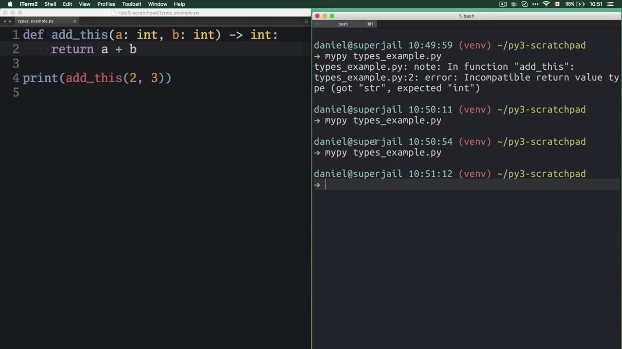 Python: Type Checking Python Programs With Type Hints and mypy