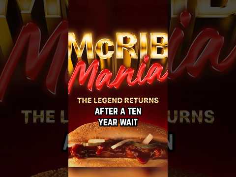 THE MCRIB IS BACK IN CANADA!