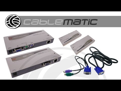 Rextron KVM Extender PS2 (KVM-PS2 a PC-PS2) distribuido por CABLEMATIC ®
