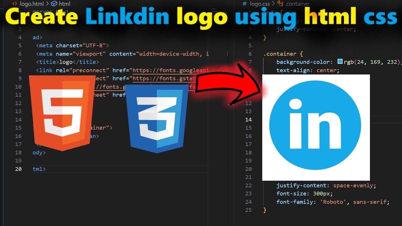Building the LinkedIn Logo with HTML, CSS, and Emoji! | Coding Tutorial
