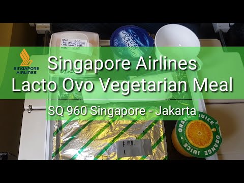 Lacto Ovo Vegetarian Meal Singapore Airlines SQ960