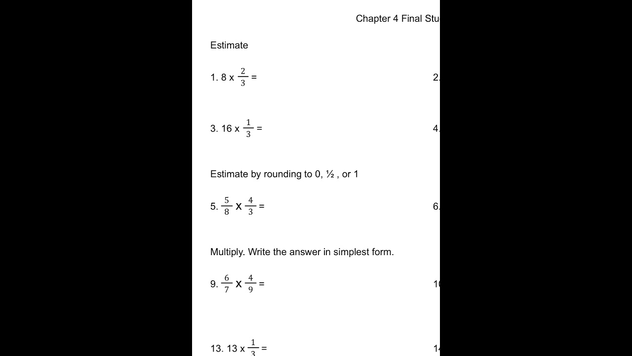 Chapter 4 Study Guide Answers