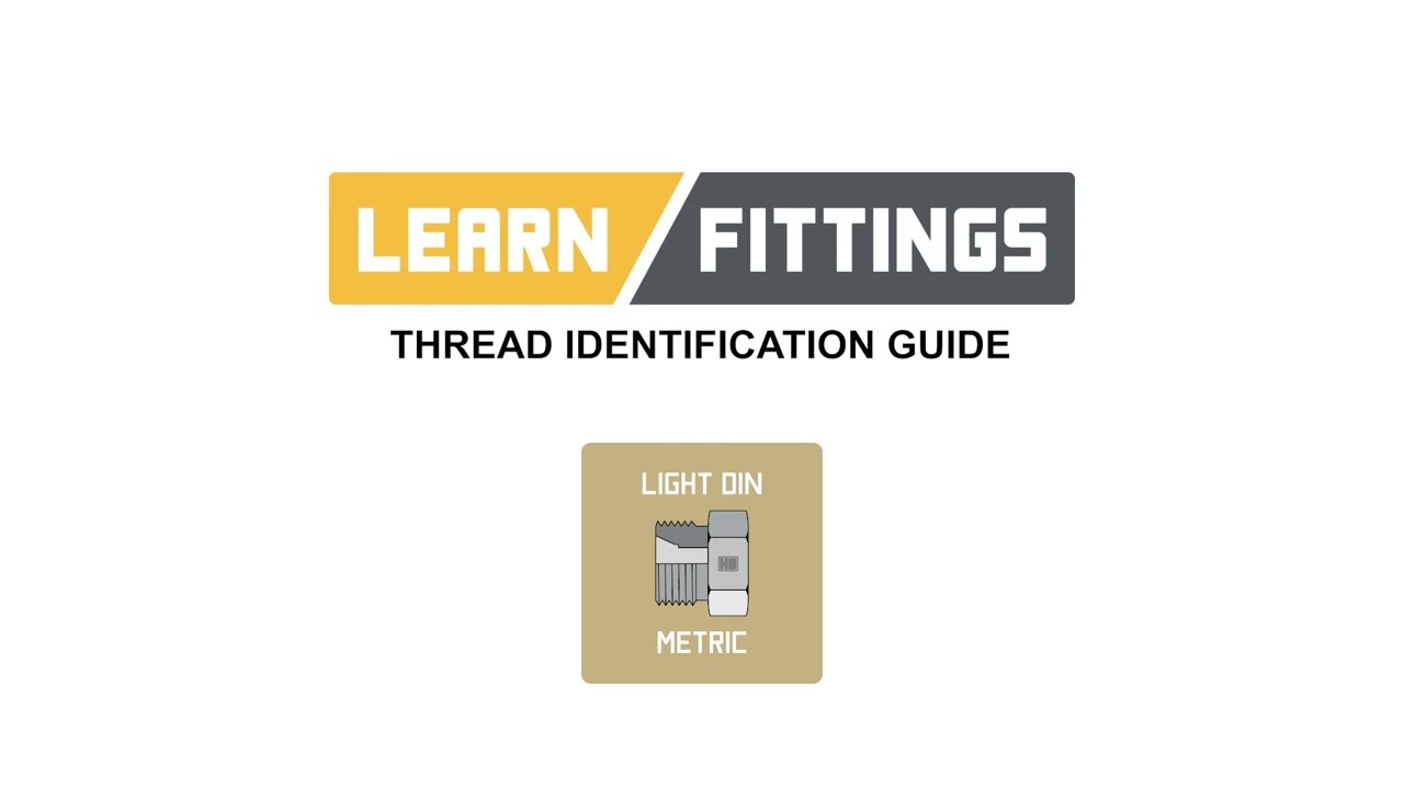 How to identify Light DIN hydraulic fittings