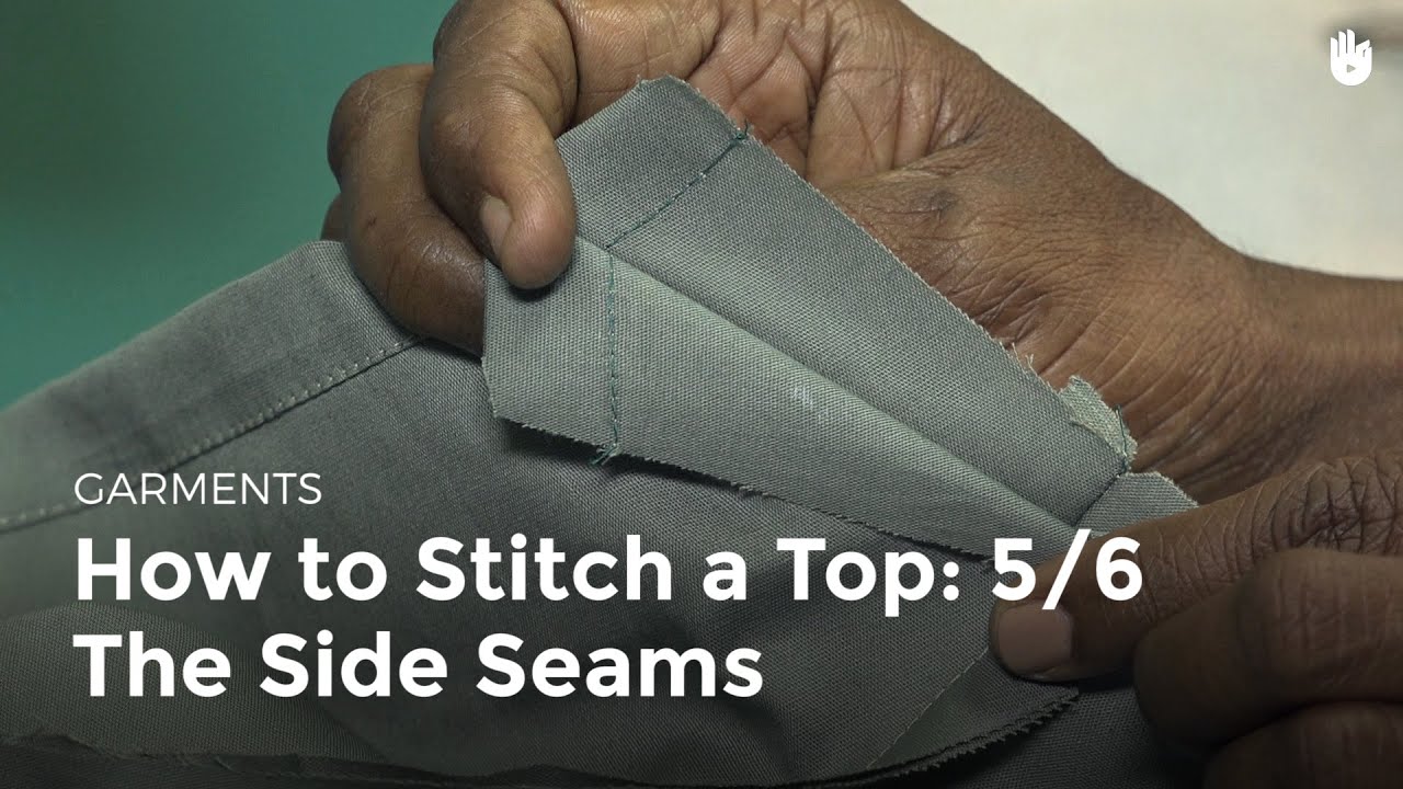 How to Stitch a Top: 5/6 The Side Seams - Sewing Machine Operator | Sikana