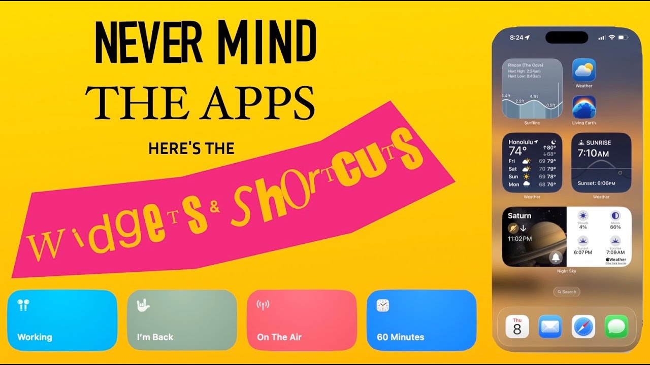 Reduce the noise in iOS 26 by leveraging widgets and shortcuts