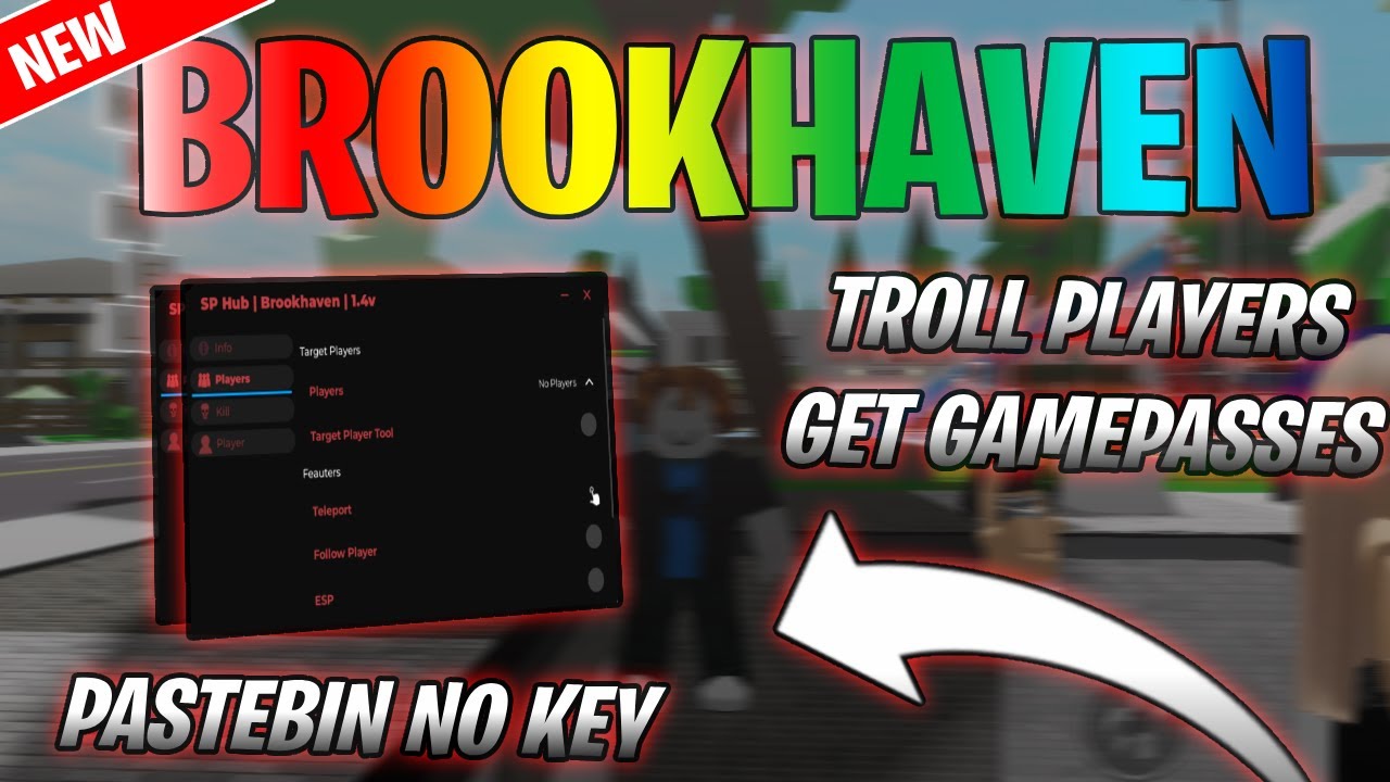 *NEW* Brookhaven Script (PASTEBIN 2025) (GET GAMEPASSES, TROLL, KICK)