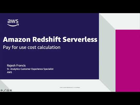 Amazon Redshift Serverless - Pay for Use Cost Calculation | Amazon Web Services