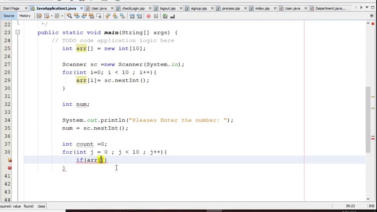 Java | 1D Array Solved Example 2 - Netbeans