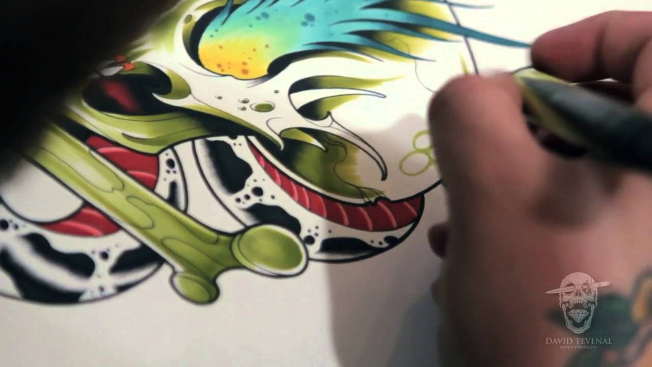 David Tevenal  Tattoo Flash