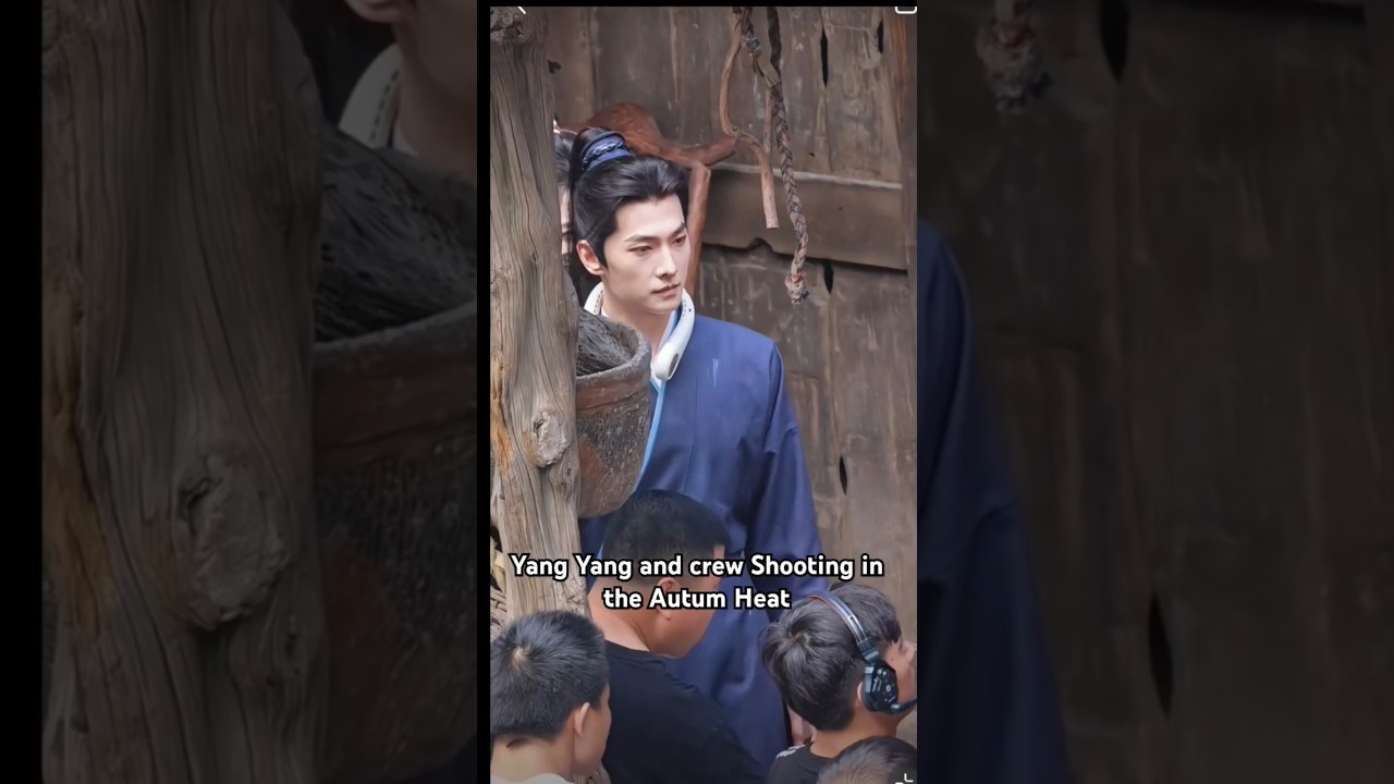 Yang Yang on Set of Zhan Zhao Adventures 😍