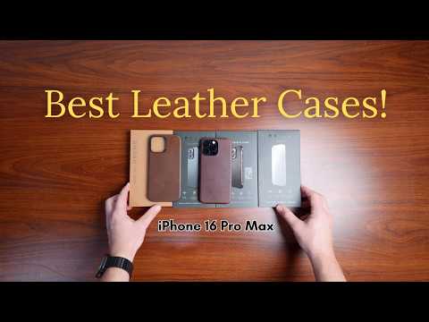 Best Leather Cases iPhone 16 Pro Max | Nomad / Mujjo / Andar