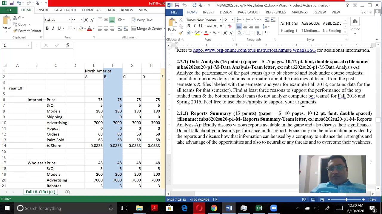 Data Analysis and Reports Summary assignment instructions