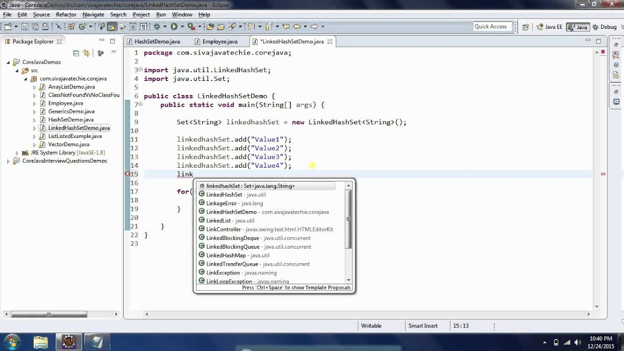 Collections in Java: LinkedHashSet Concept explanation in Detail with examples