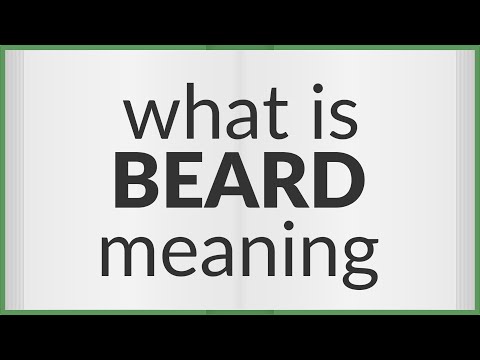 Beard | meaning of Beard