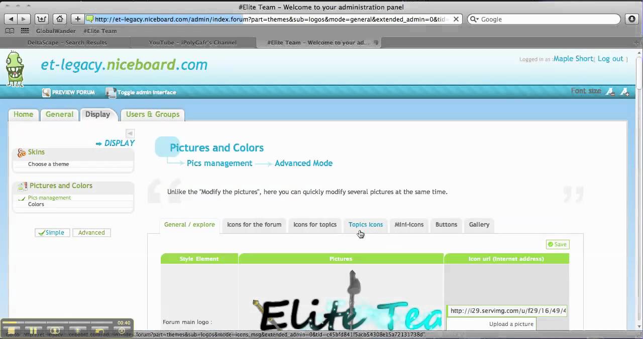 How to change Forumotion Forum Icons