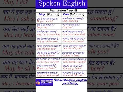 use of may #use of can @rie_english_academy # spoken English #learning english #grammar #tense