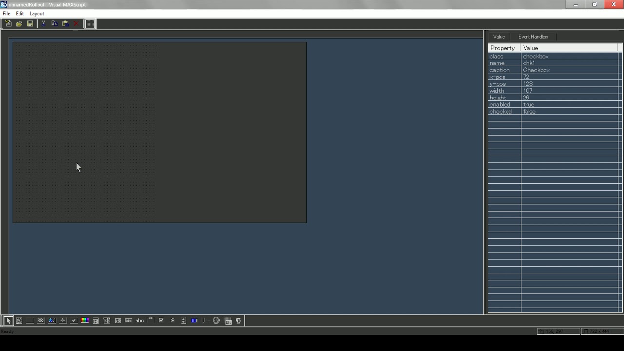 [MaxScript] Creating Dialog's Using Visual Editor