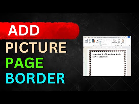 How to Add Art/Picture Page Border in Word Document - Full Guide