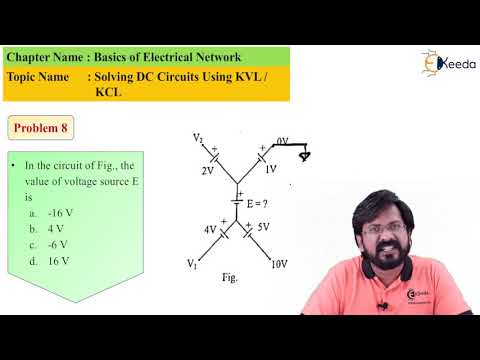 Solving DC Circuits Using KVL - KCL (Part 2) - GATE Electrical Circuit Theory Video Lecture ...