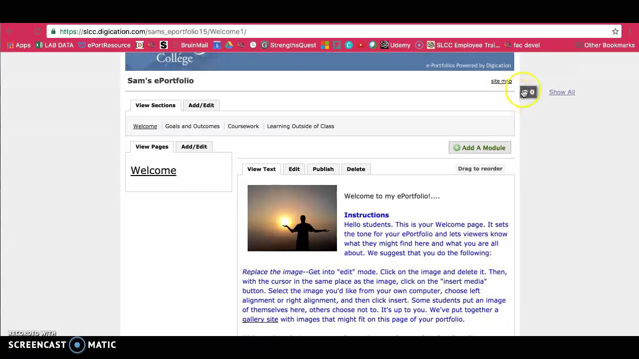 SLCC Digication Advanced Tutorial: Digication Basics