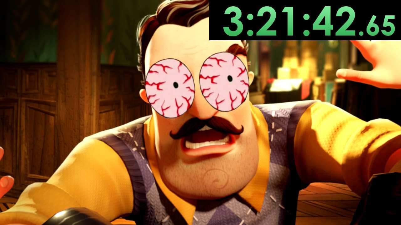 Hello Neighbor 100% speedruns are stupidly broken