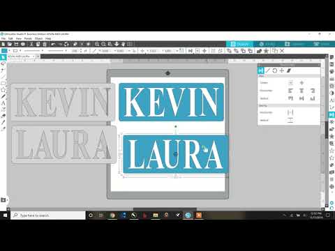 HOW TO CREATE A NAME STENCIL IN SILHOUETTE STUDIO