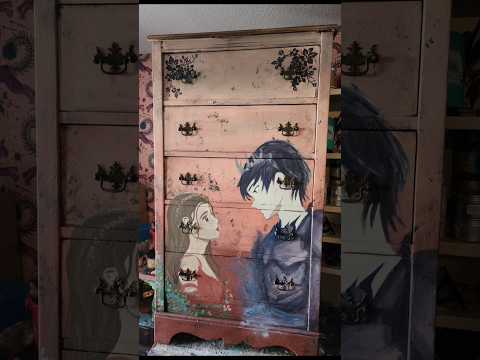 Lightlark series fan art part 1 furniture art using Dixie belle paint