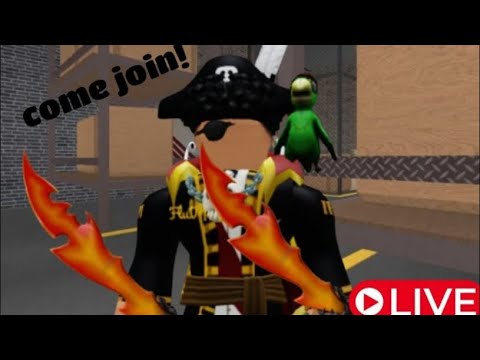 PLAYING MURDER MYSTERY 2 LIVE! (COME JOIN!) MM2 LIVE! (ROBLOX)