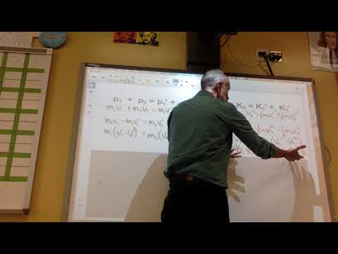 Momentum: Deriving the simplified expression for elastic collisions