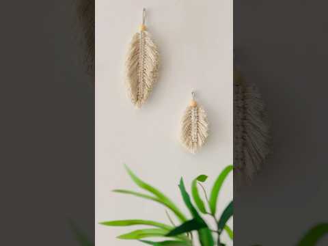 Macrame leaf tutorial | macrame wall hanging tutorial.#shortsfeed #macrame #viral #shorts #diy#craft
