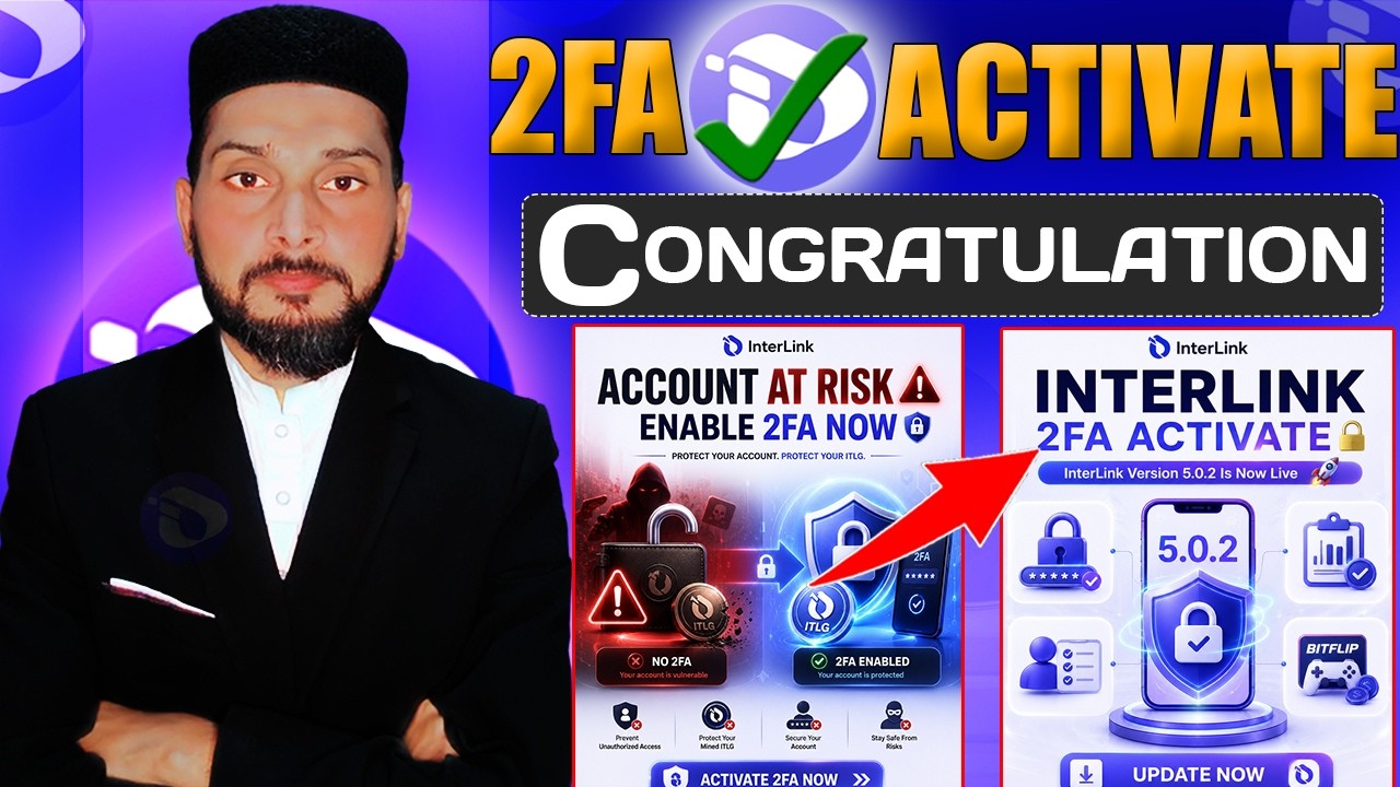 How to Activate 2FA in Interlink Network? | 2FA Update | Last Step Before Verification!