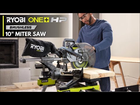 550 Cuts Per Charge | RYOBI 18V ONE+ HP Brushless 10" Sliding Compound Miter Saw