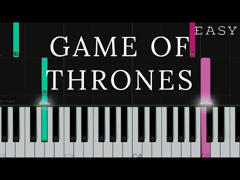 Game Of Thrones - Main Theme | EASY Piano Tutorial